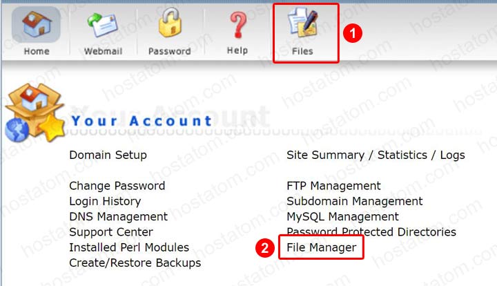 วิธีเข้าใช้งาน File Manager ใน DirectAdmin Control Panel - HostAtom Knowledge Base