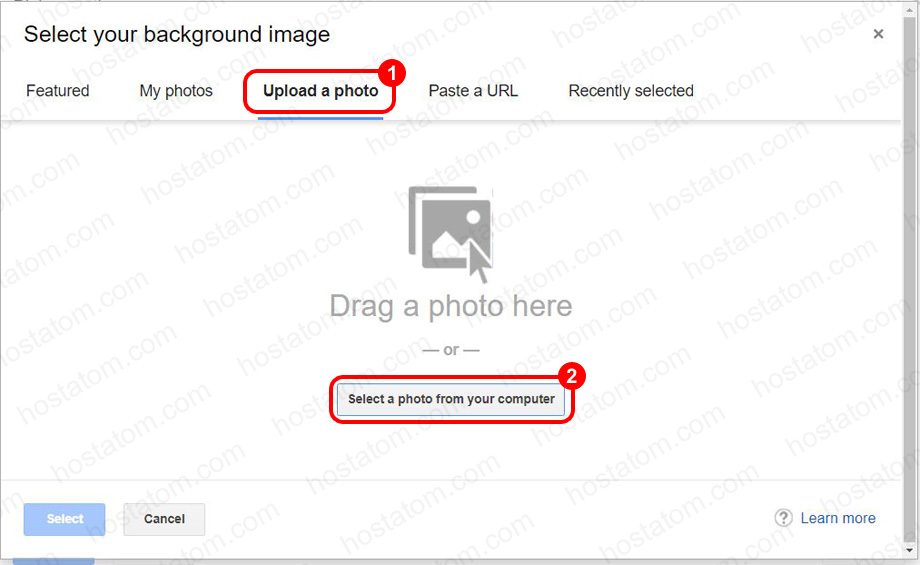 วิธีเปลี่ยน background ใน Gmail - HostAtom Knowledge Base