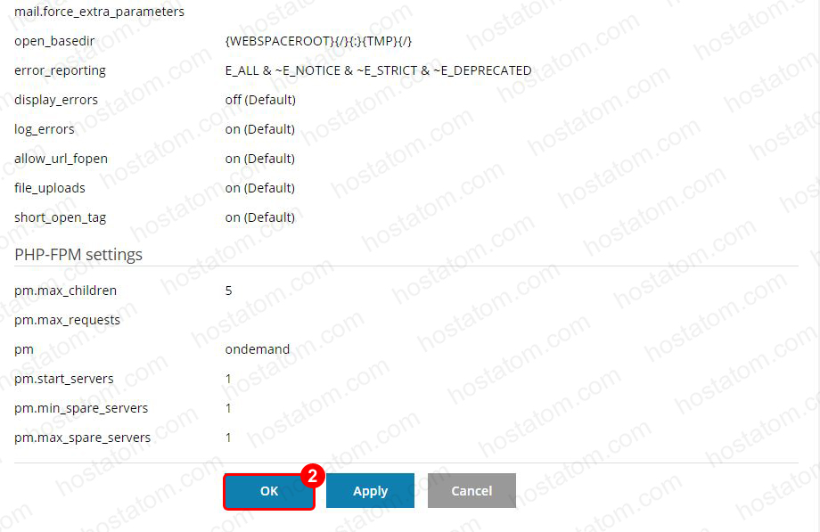 การเปลี่ยน PHP Version ให้กับ Website ใน plesk - HostAtom Knowledge Base