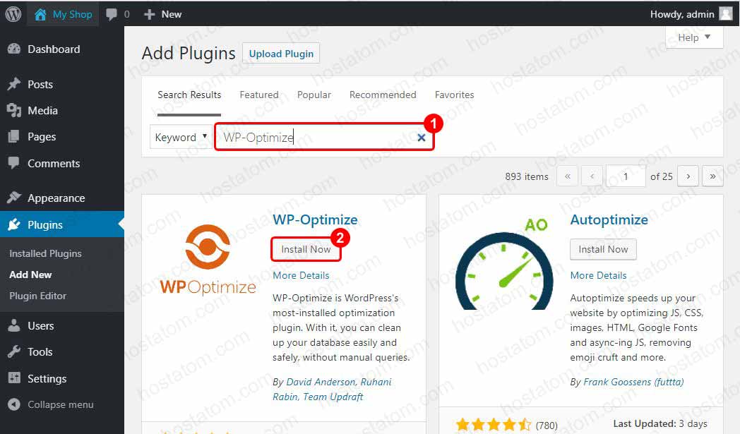 วิธีเพิ่มความเร็วให้ Wordpress โดยการ Optimize Database - HostAtom Knowledge Base