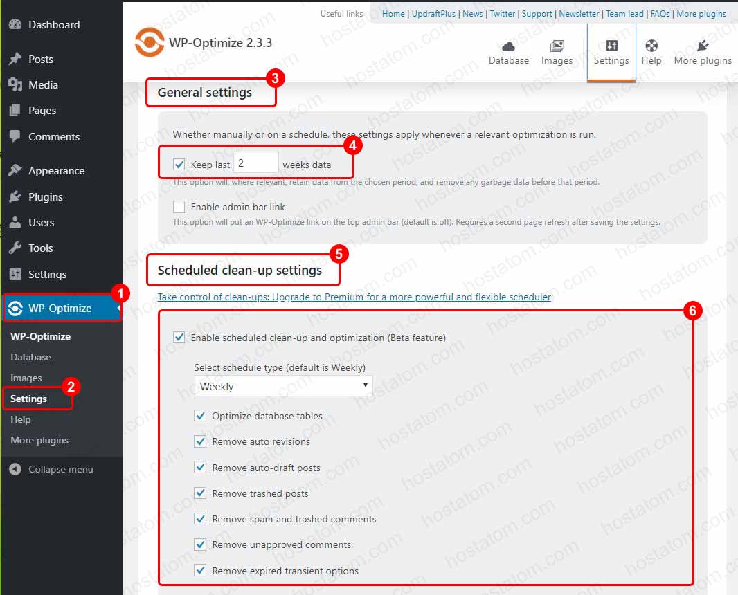 วิธีเพิ่มความเร็วให้ Wordpress โดยการ Optimize Database - HostAtom Knowledge Base