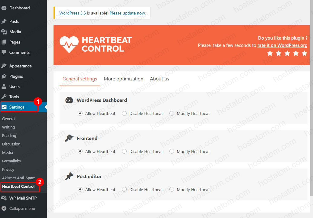 วิธีควบคุมการทำงานของ Wordpress Heartbeat API