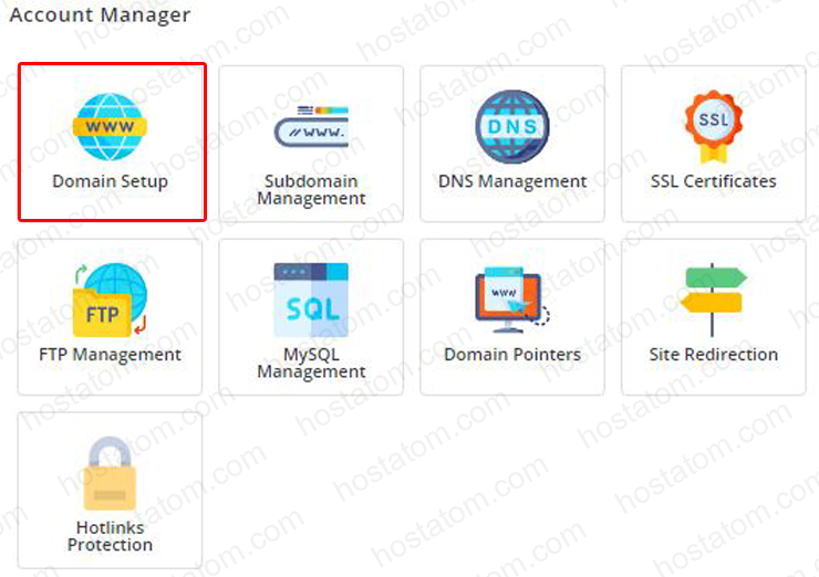 วิธีเปลี่ยนชื่อ Domain หลักใน DirectAdmin Control Panel - HostAtom Knowledge Base
