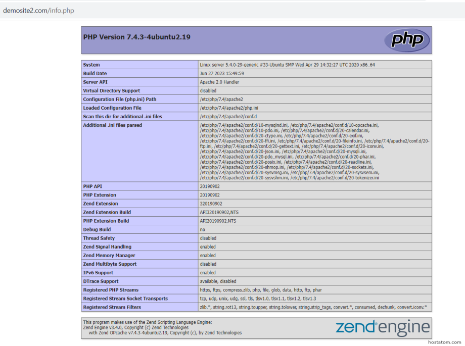 วิธีติดตั้ง PHP บน Ubuntu 20.04 - hostatom Knowledge Base