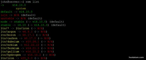 วิธีการติดตั้ง Node.js บน Ubuntu 20.04 - hostatom Knowledge Base